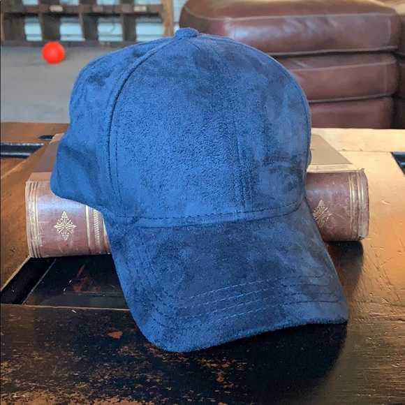 CC Brand | Accessories | Cc Brand Navy Faux Suede Trucker Hat | Poshmark